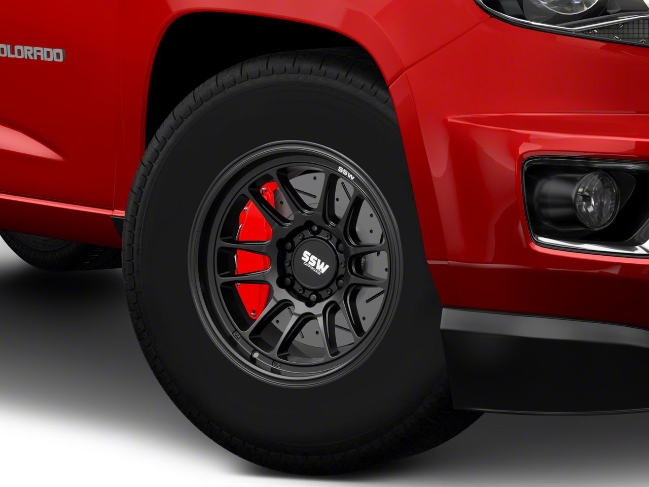 SSW Off-Road Wheels Colorado Raptor Matte Black 6-Lug Wheel; 17x9 ...