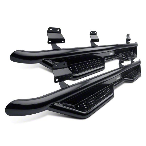 F-350 Super Duty HD Side Step Bars; Semi-Gloss Black (17-26 F-350 Super ...