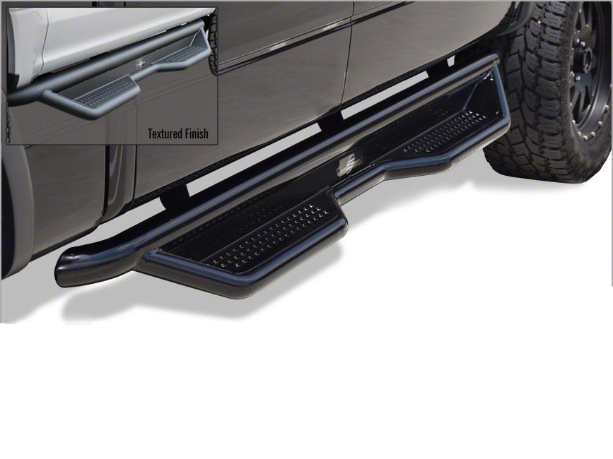 Silverado 1500 Heavy Duty Side Step Bars; Semi-Gloss Black (07-13 ...