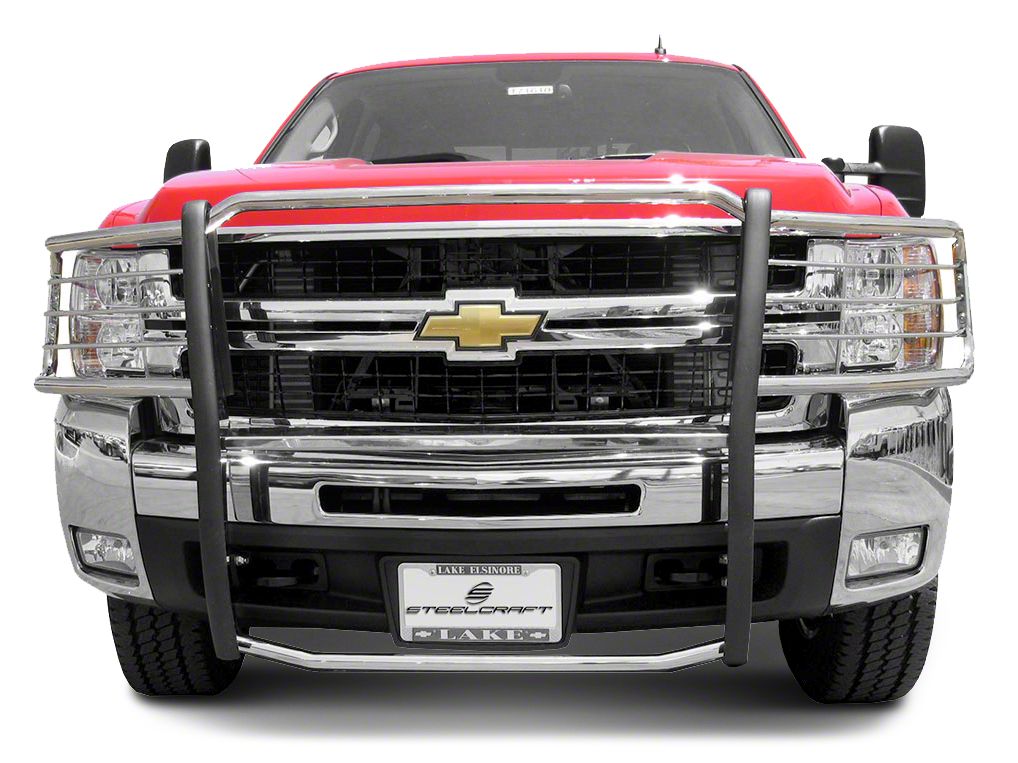 How to Install Steel Craft HD Grille Guard - Black on your Silverado ...