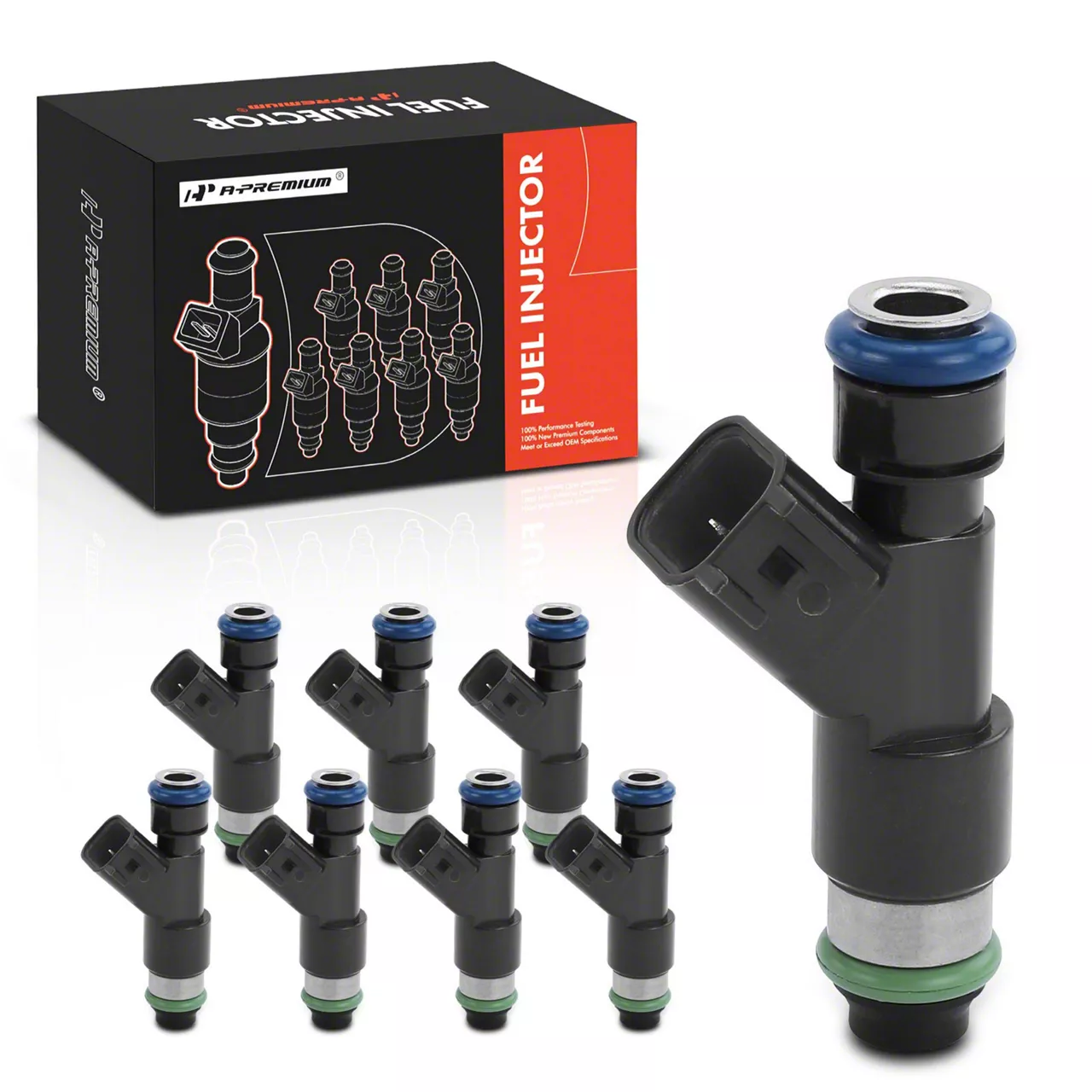 Silverado 1500 Fuel Injector Kit; Set of 8; Black (07-09 5.3L Silverado ...