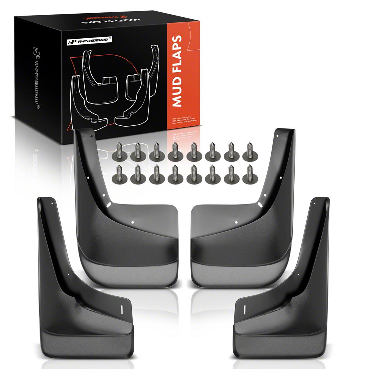 Silverado 1500 Mud Flap Splash Guards; Front and Rear (99-06 Silverado ...