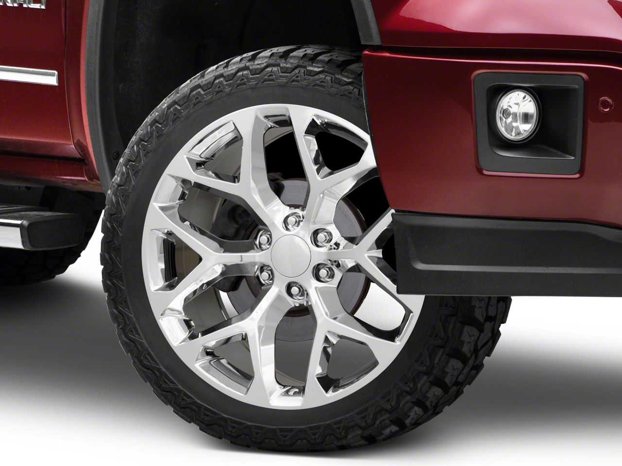 Strada OE Replica Sierra 1500 Snowflake Flat Black 6-Lug Wheel; 24x10 ...