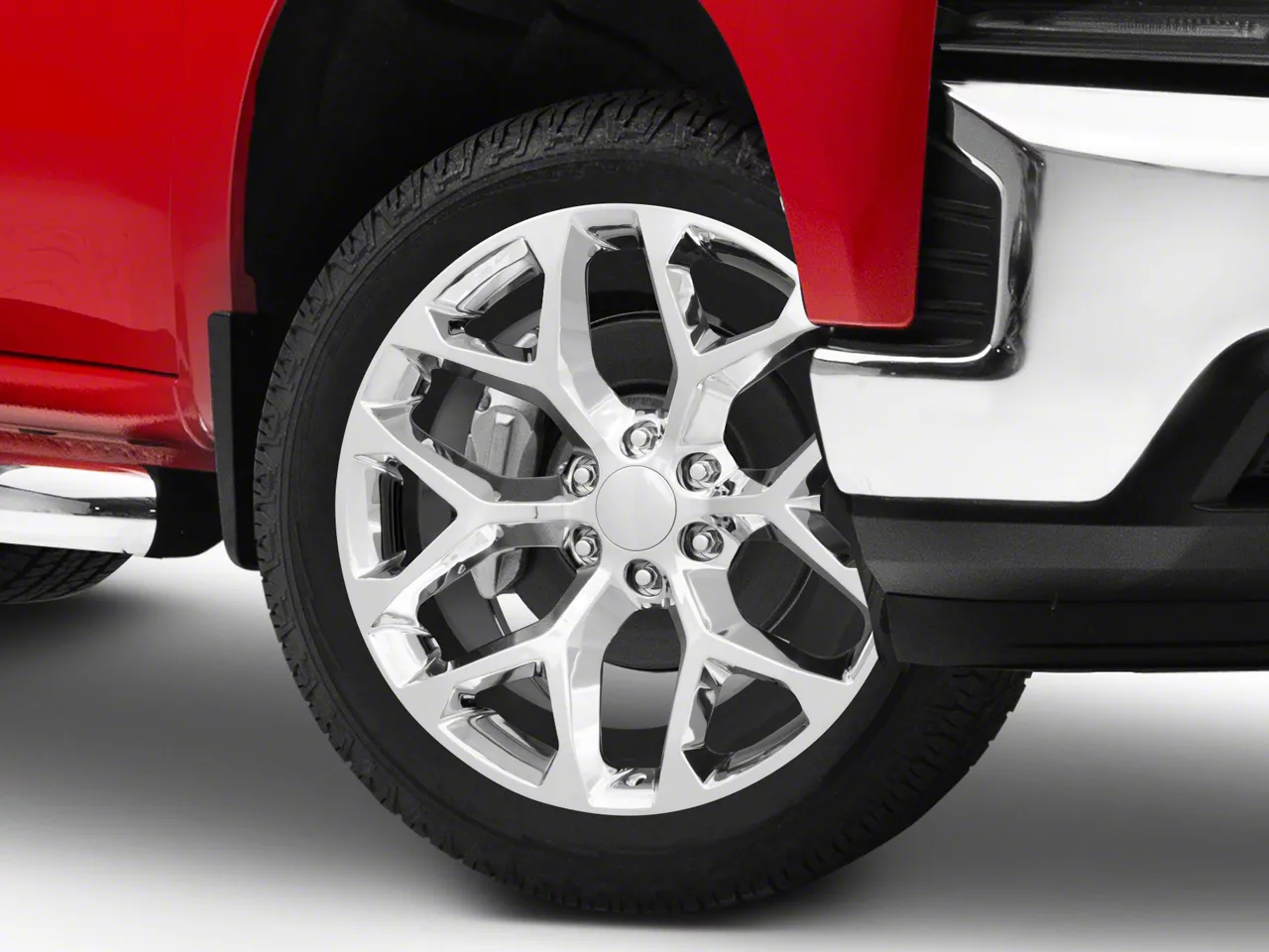 Strada OE Replica Silverado 1500 Snowflake Chrome 6-Lug Wheel; 22x9 ...