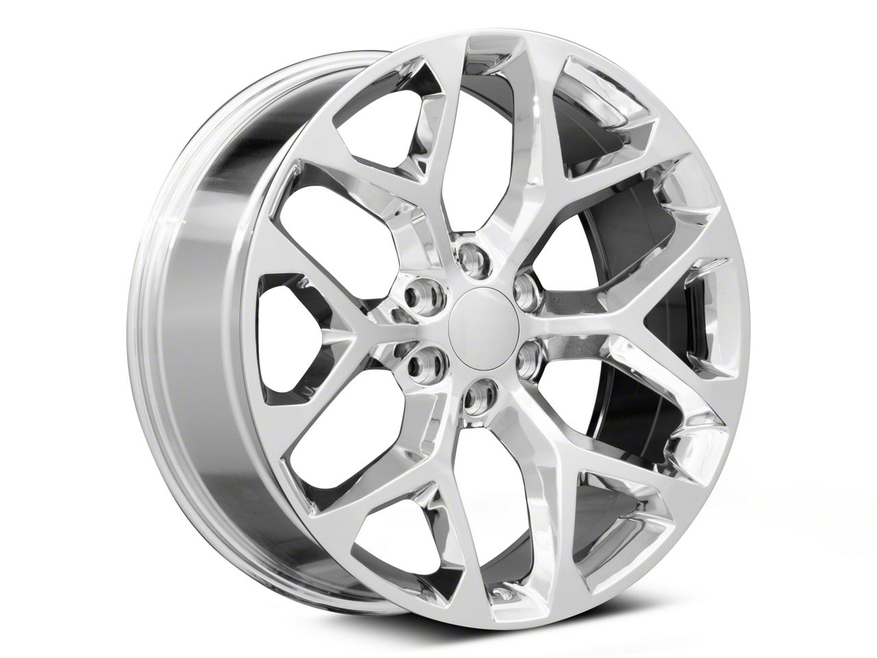 Strada OE Replica Silverado 1500 Snowflake Chrome 6-Lug Wheel; 22x9 ...