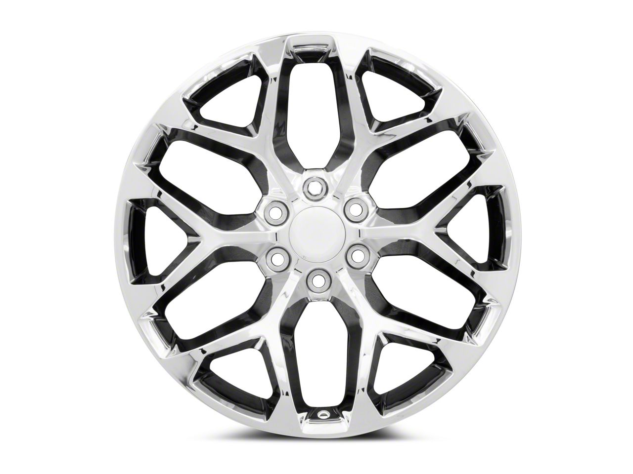 Strada OE Replica Silverado 1500 Snowflake Chrome 6-Lug Wheel; 22x9 ...