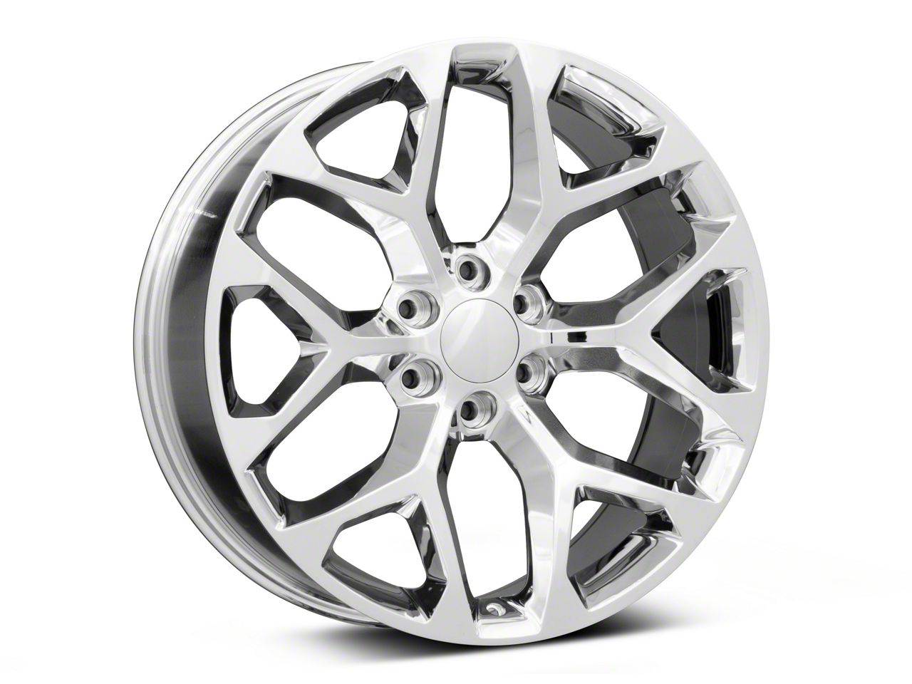 Strada OE Replica Silverado 1500 Snowflake Chrome 6-Lug Wheel; 22x9 ...