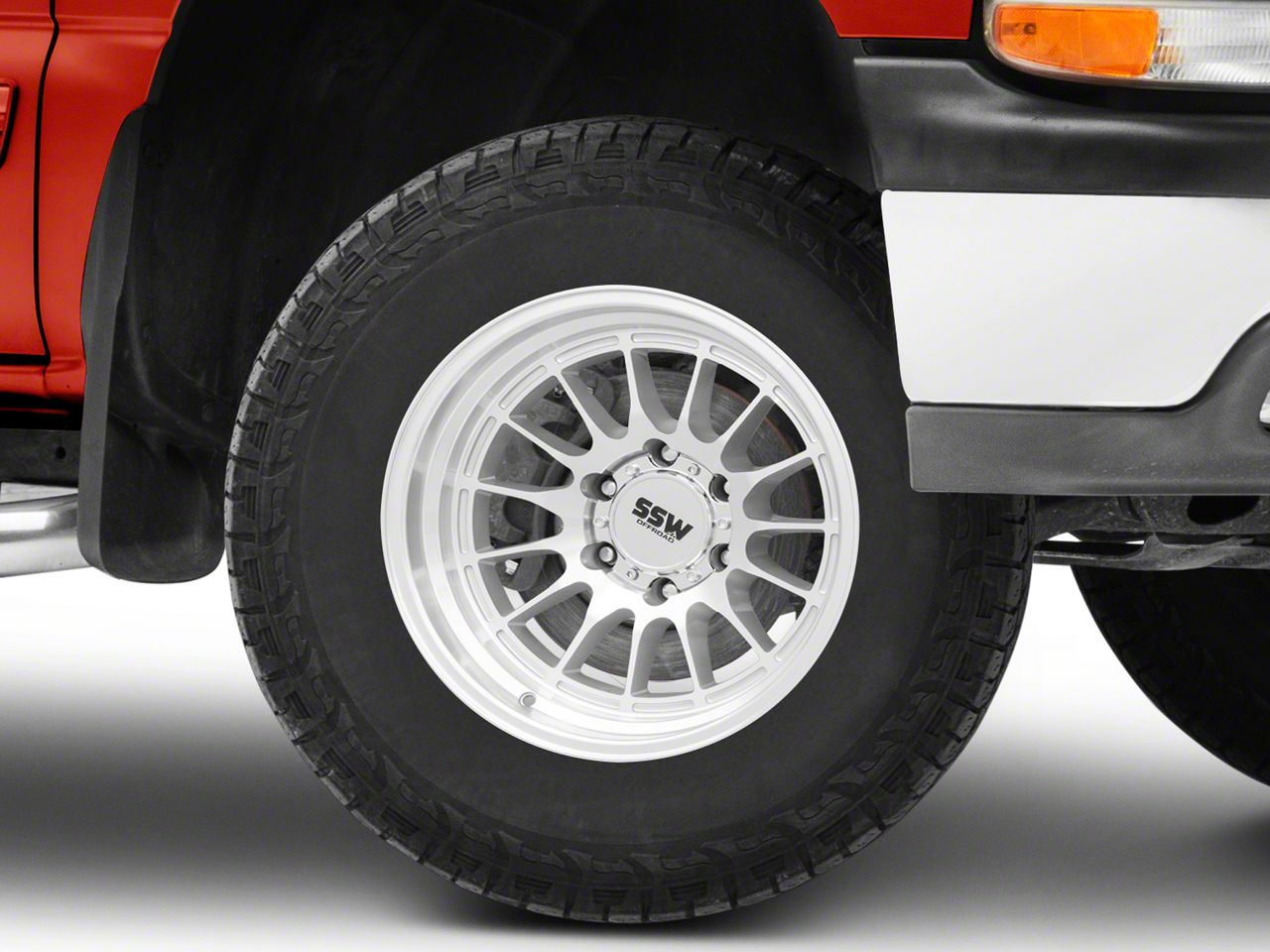 SSW Off-Road Wheels Silverado 1500 Dakar Machined Silver 6-Lug Wheel ...