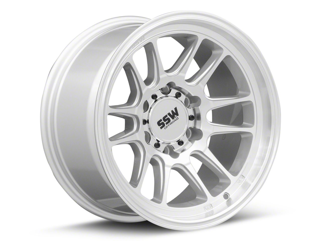 SSW Off-Road Wheels Silverado 1500 Raptor Machined Silver 6-Lug Wheel ...
