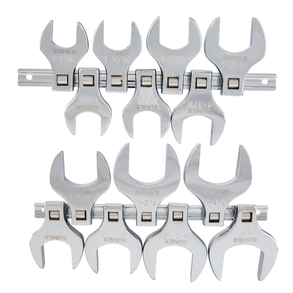 Sunex Universal AT 1/2-Inch Drive Polished Jumbo SAE Crowfoot Wrench ...