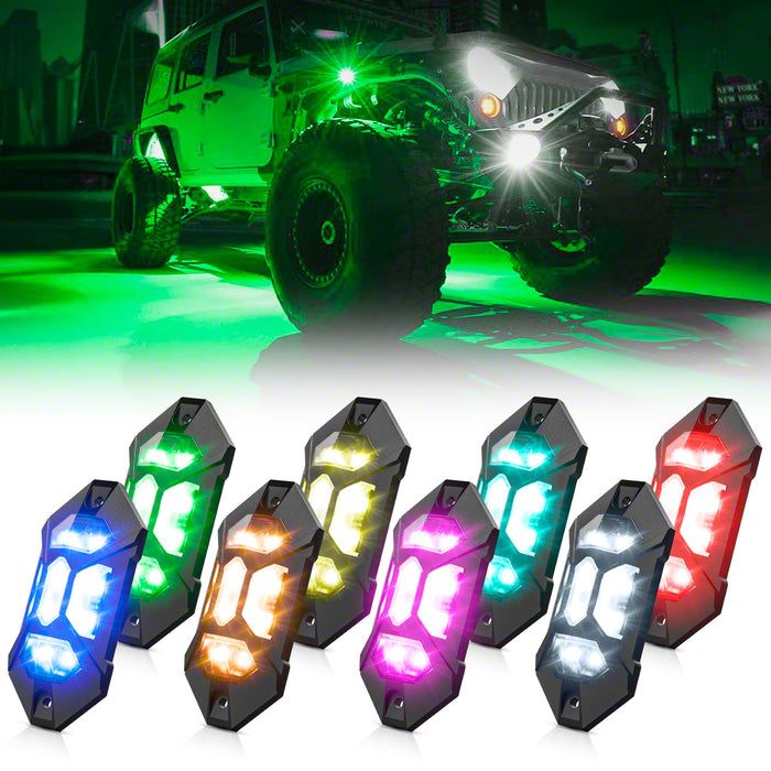 Suparee F-350 Super Duty RGBW Rock Lights with Phone App and Remote ...