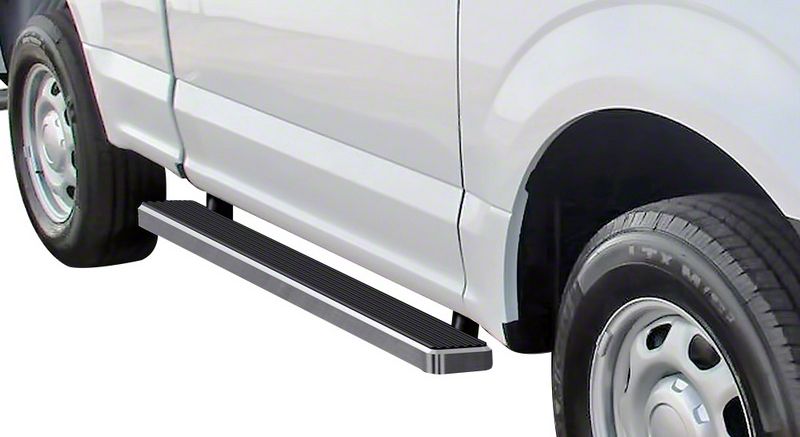F-250 Super Duty 4-Inch iStep Running Boards; Hairline Silver (17-24 F ...