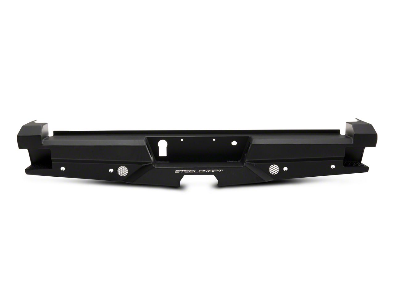 F-250 Super Duty Elevation Rear Bumper; Fine Textured Black (17-22 F ...