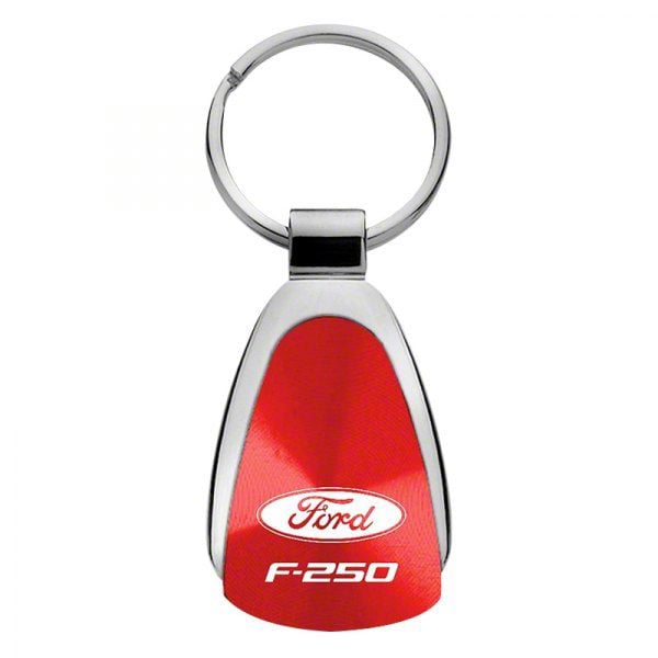 F-250 Super Duty F-250 Teardrop Key Fob; Red