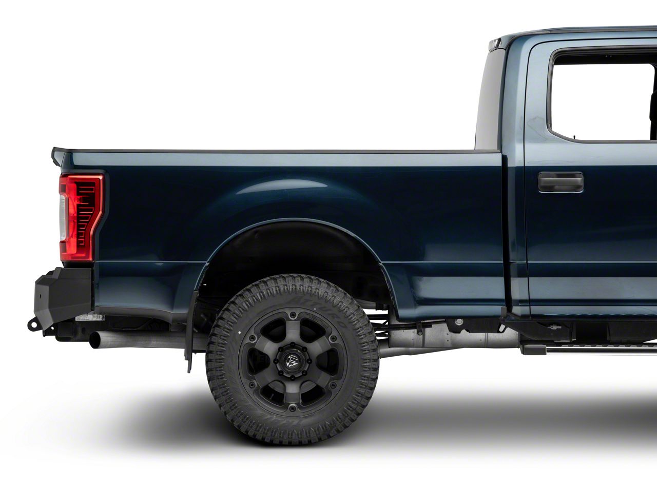 F-250 Super Duty Fortis Rear Bumper; Textured Black (17-22 F-250 Super ...