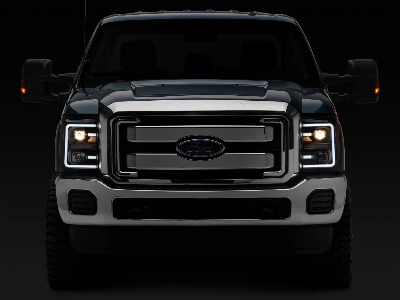 Raxiom F-250 Super Duty LED Projector Headlights with Switchback Turn ...