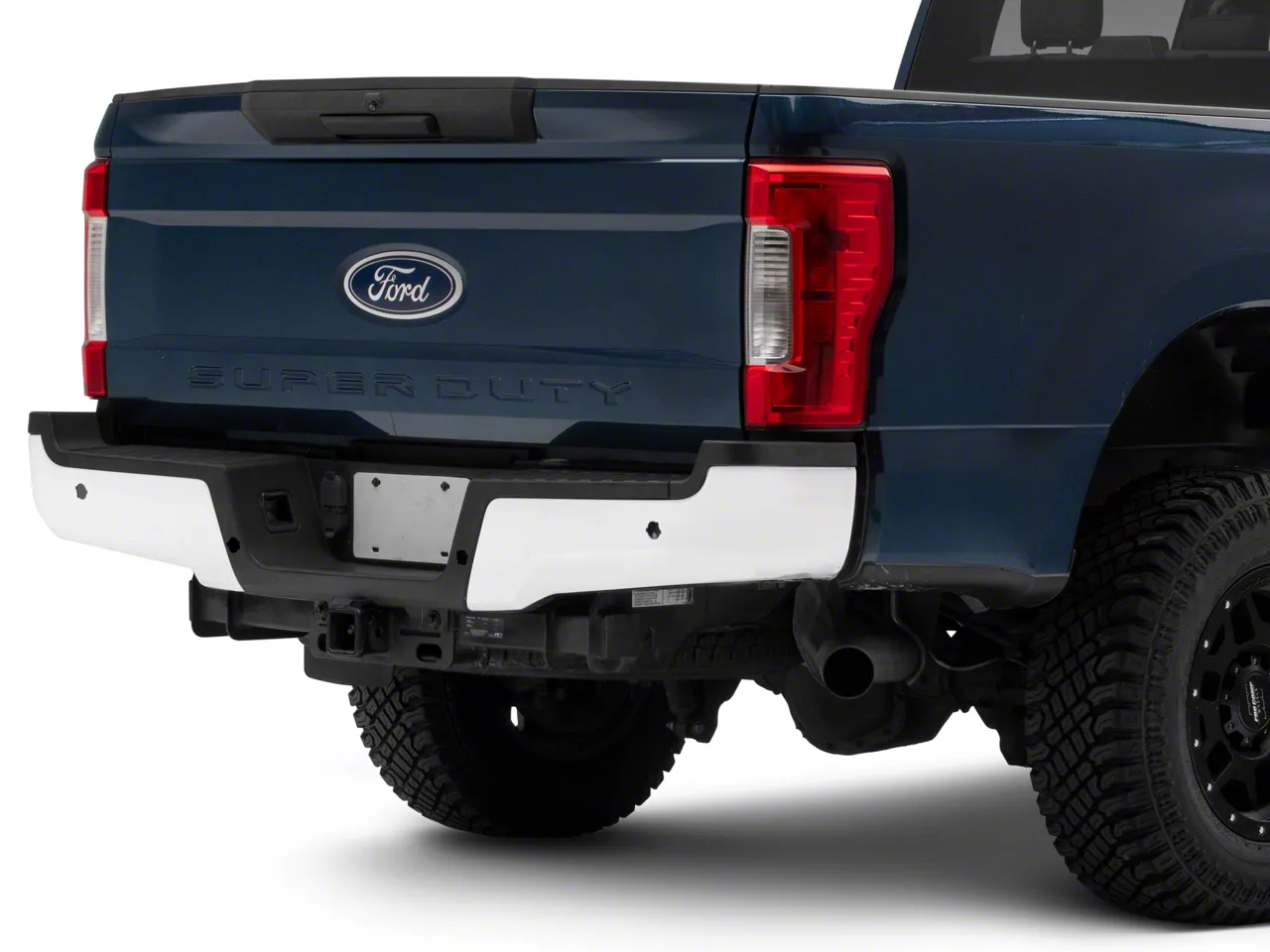 F-250 Super Duty OEM Style Rear Bumper; Pre-Drilled for Backup Sensors ...