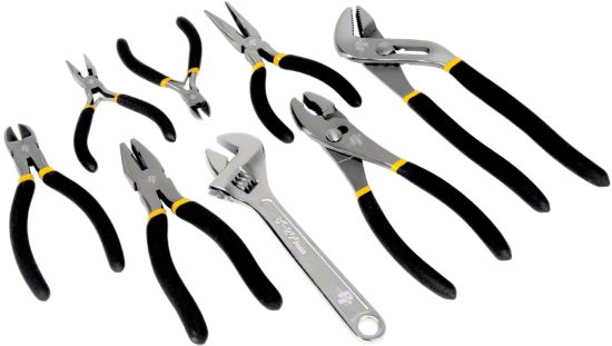 Universal AT Pliers and Wrench Mixed Set; 8-Piece Set - Free Shipping