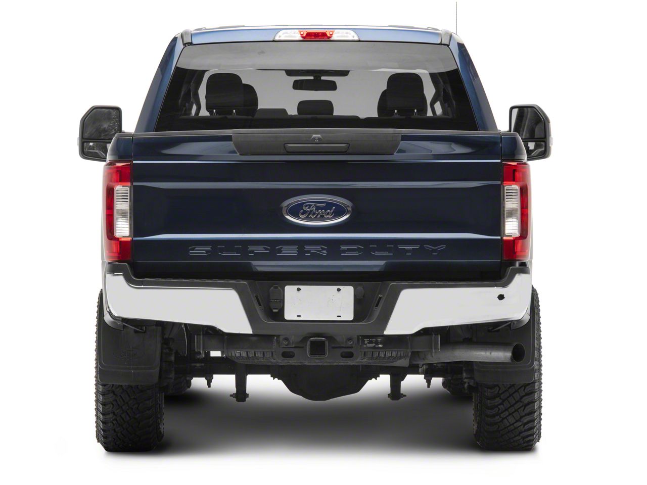 F-250 Super Duty Rear Bumper Cap End; Pre-Drilled for Backup Sensors ...