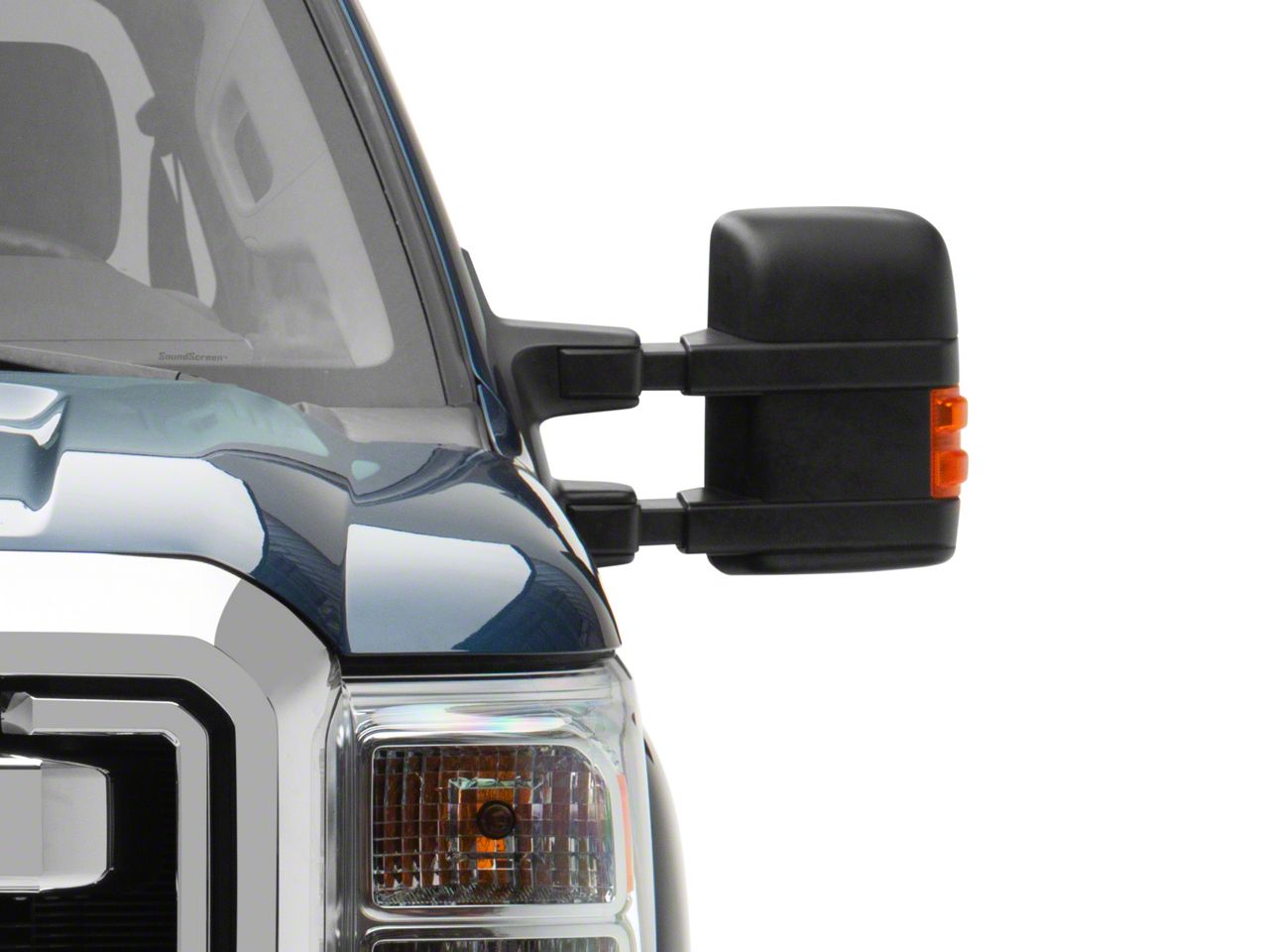 F-250 Super Duty Powered Heated Towing Mirror with Amber LED Turn ...