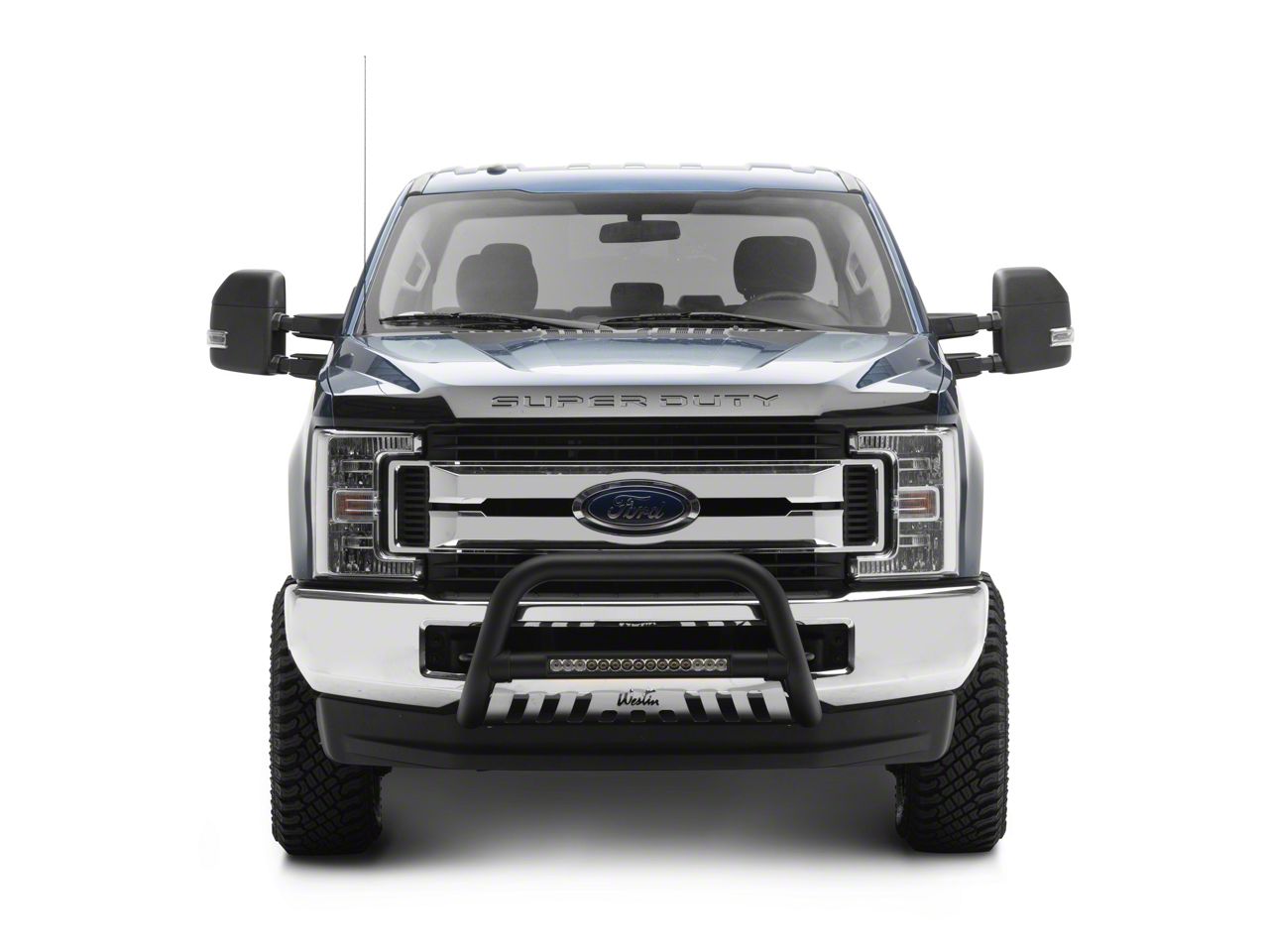 F-250 Super Duty Ultimate LED Bull Bar; Textured Black (17-24 F-250 ...