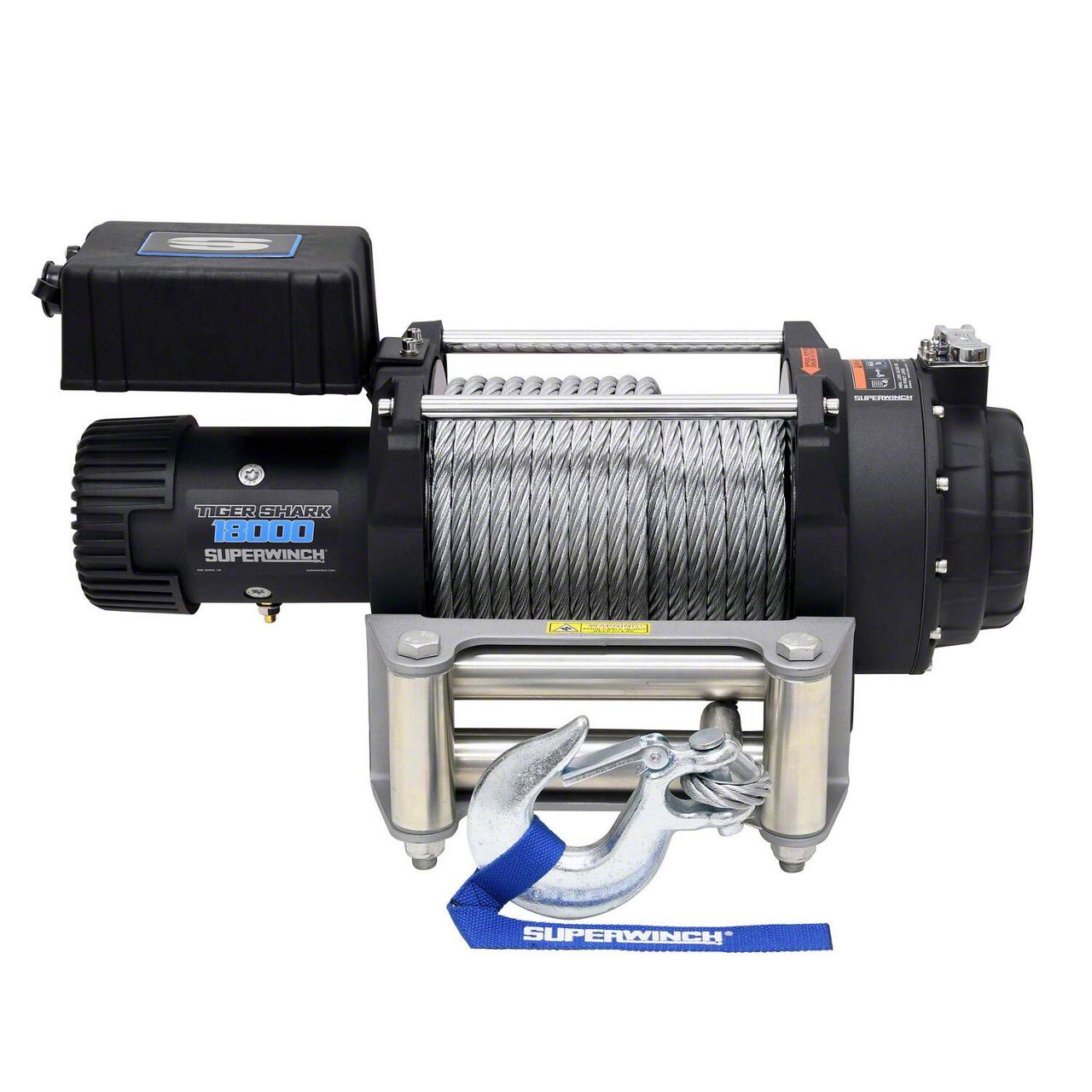 Superwinch Ranger 18,000 lb. 24-Volt Tiger Shark 18000 Winch with Steel ...