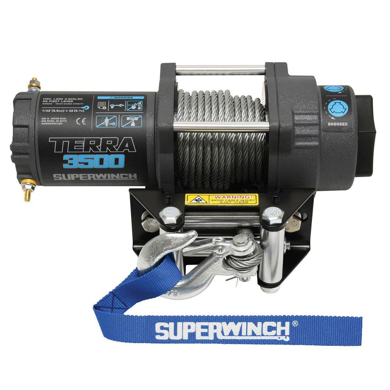 Superwinch Ranger 2,500 lb. Terra 35 Winch with Steel Cable 1135260 ...