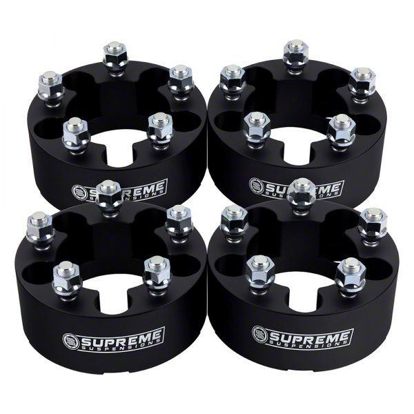 Supreme Suspensions Dakota 1-Inch Pro Billet Wheel Spacers; Black; Set ...