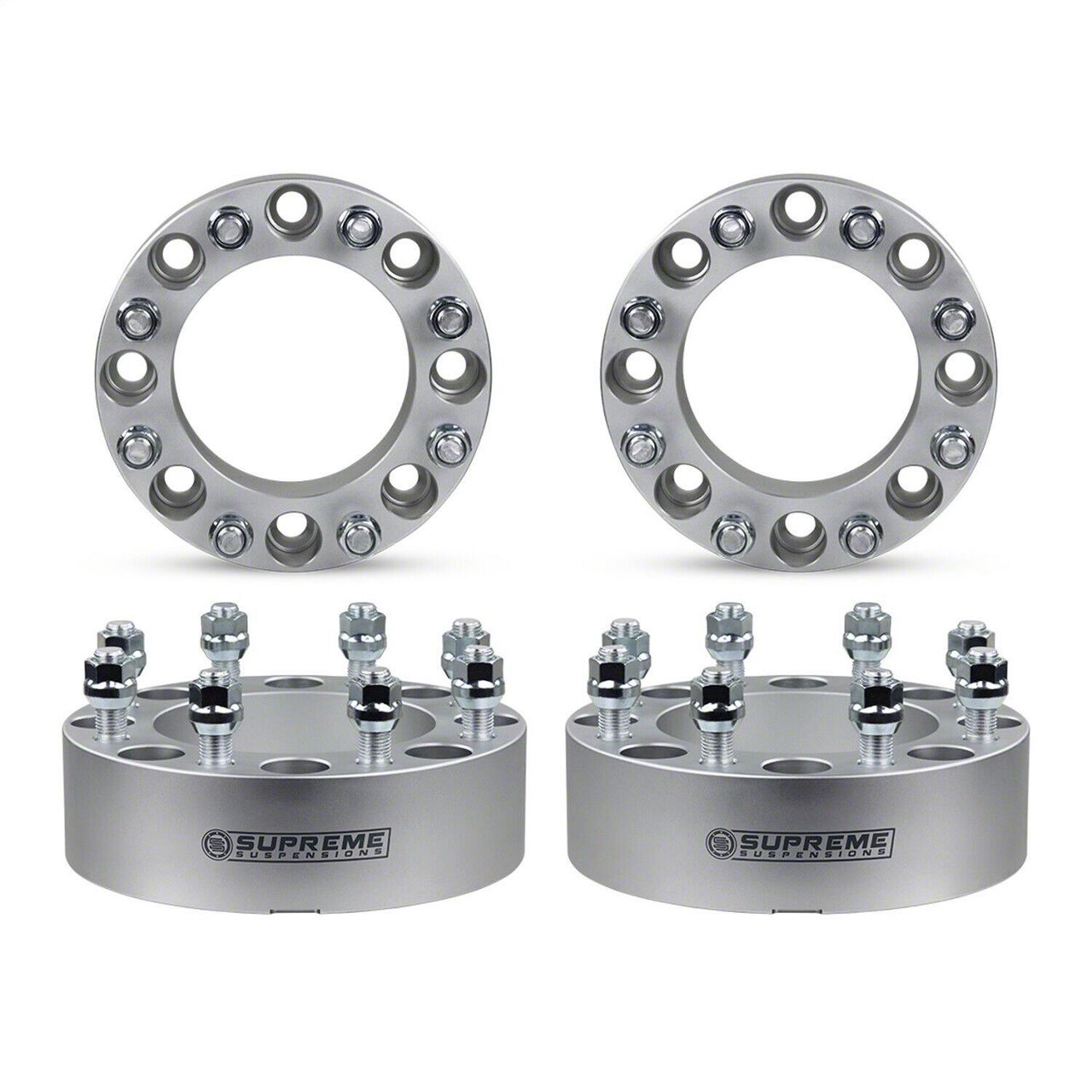 Supreme Suspensions F-250 Super Duty 2-Inch Pro Billet Wheel Spacers ...