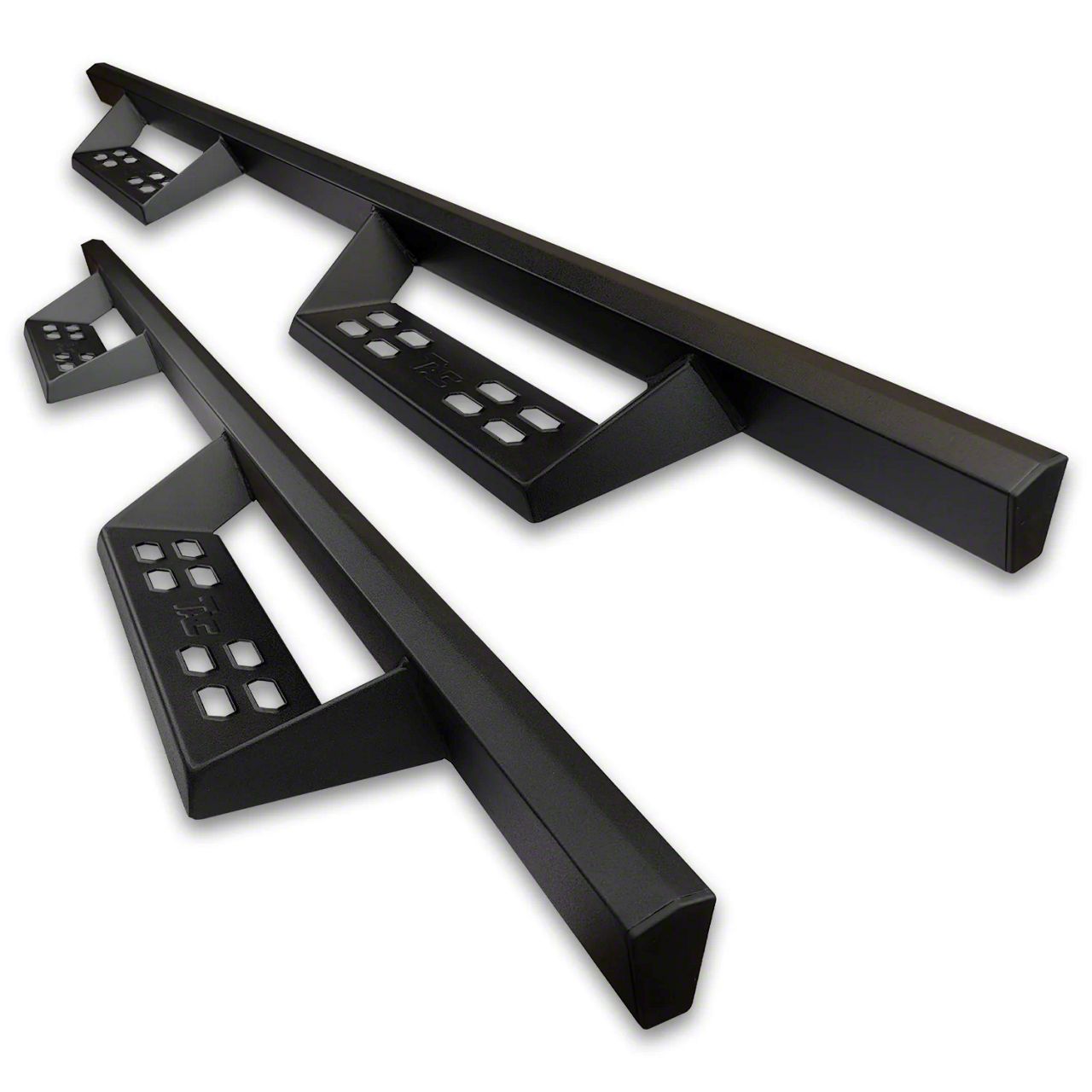 F-350 Super Duty 4-Inch Drop Sniper Running Boards; Textured Black (17 ...