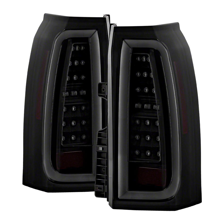 Tahoe APEX Series Light Bar LED Tail Lights; Black Housing; Smoked Lens ...