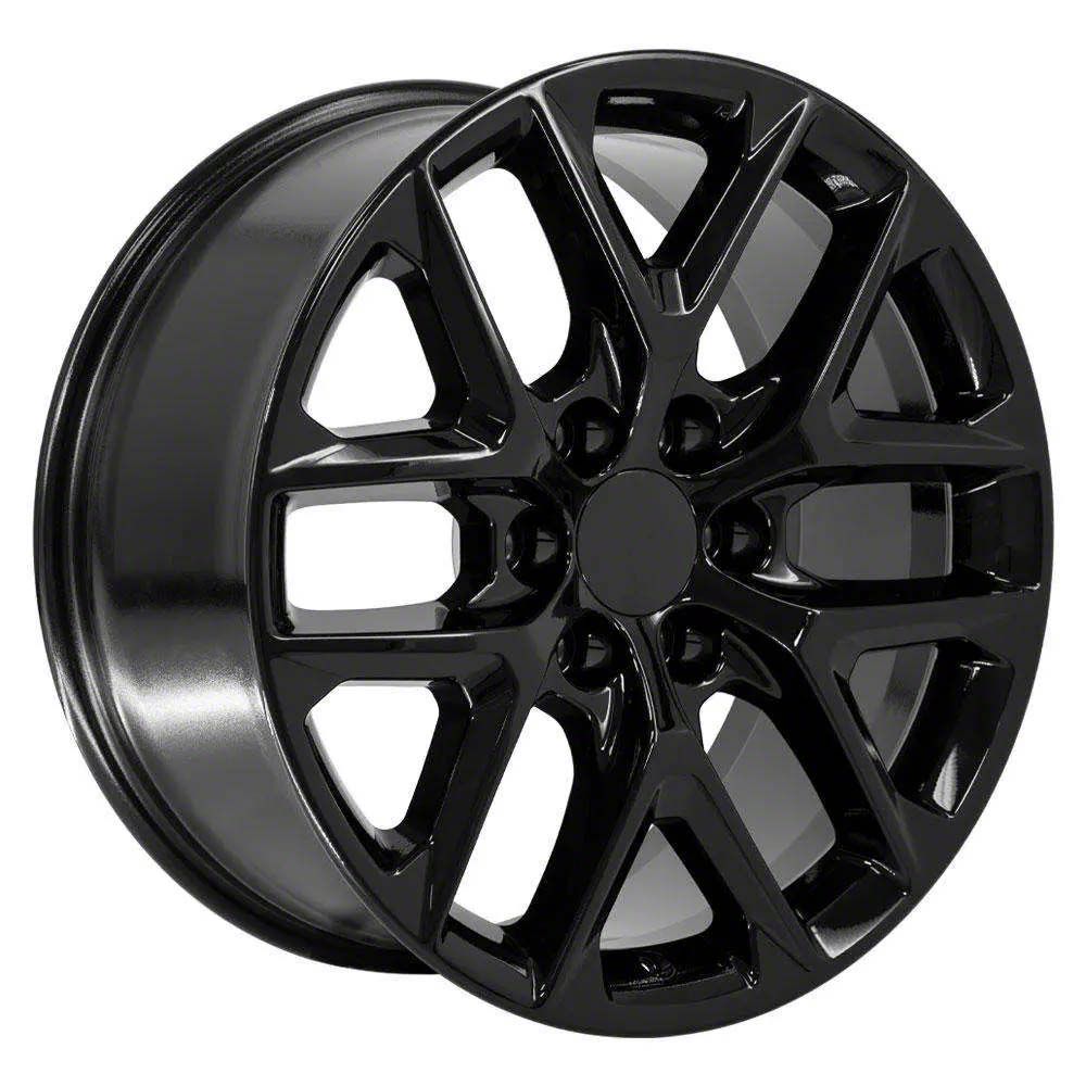 Tahoe CV62 Gloss Black 6-Lug Wheel; 22x9; 28mm Offset (21-26 Tahoe ...
