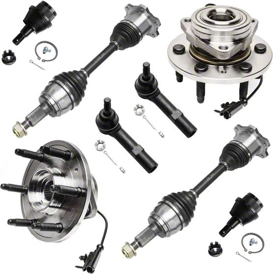 Tahoe Front CV Axles with Wheel Hub Assemblies, Tie Rods and Ball ...