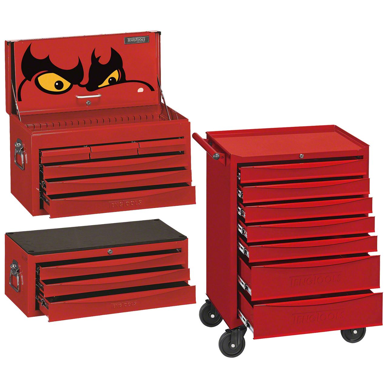 Teng Tools Universal AT 7-Series Roller Cabinet with 8-Series Middle ...
