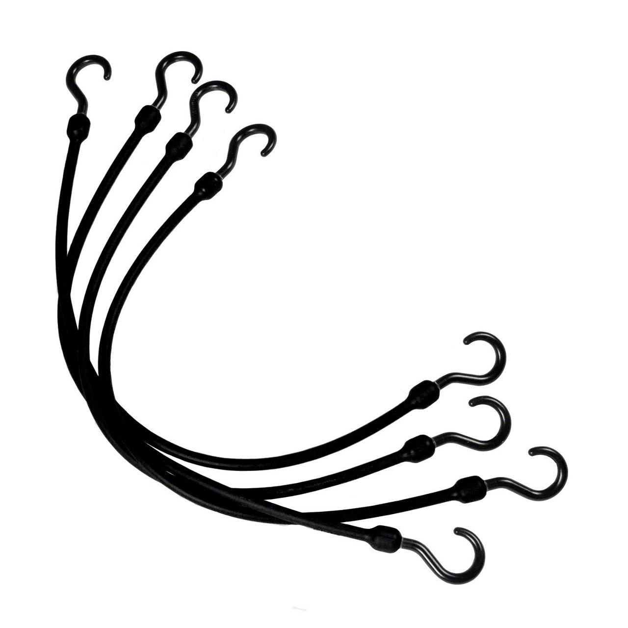 The Perfect Bungee Sierra 2500 24-Inch Heavy Duty Bungee Cords; Black ...