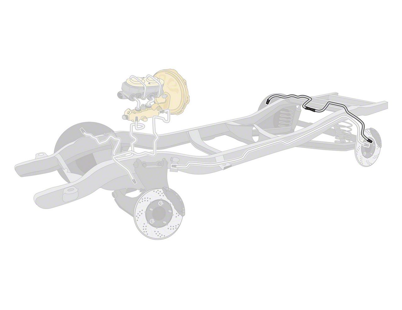 The Right Stuff Detailing Silverado 3500 Pre-Bent Rear Axle Brake Line ...