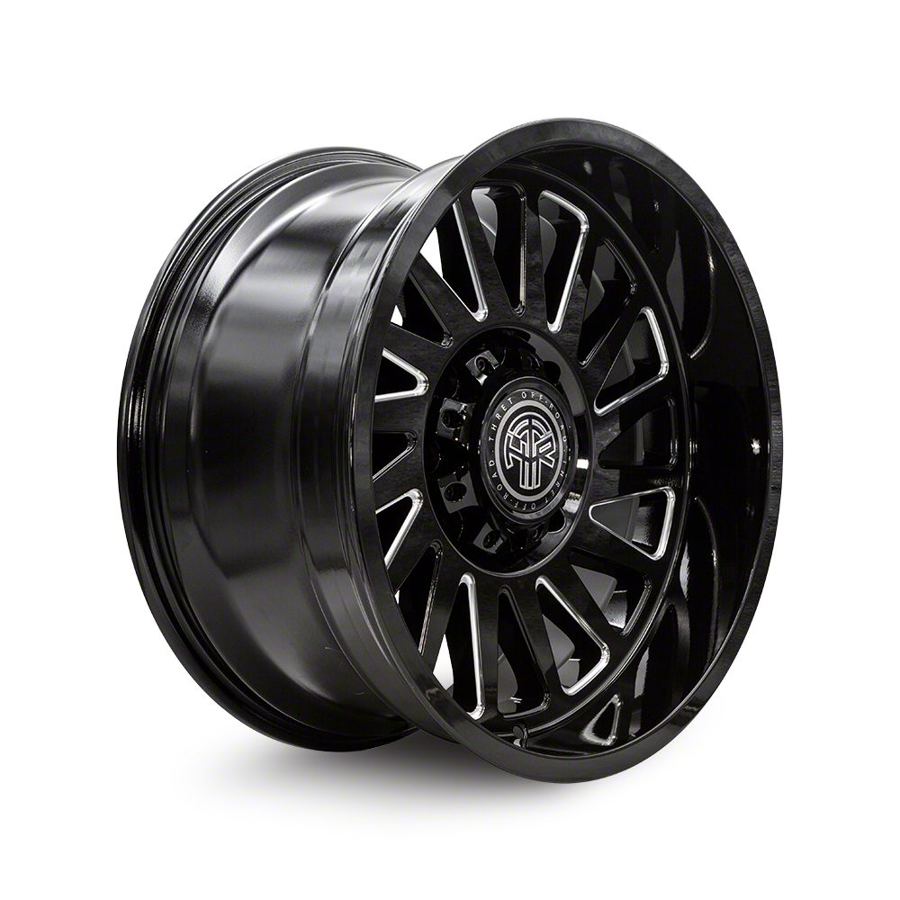Thret Offroad Silverado 2500 Omega Gloss Black Milled 8-Lug Wheel ...