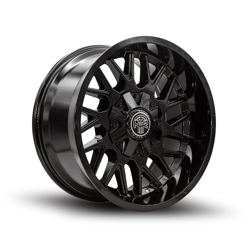 Thret Offroad Yukon Revolver Gloss Black 6-Lug Wheel; 17x9; 18mm Offset ...