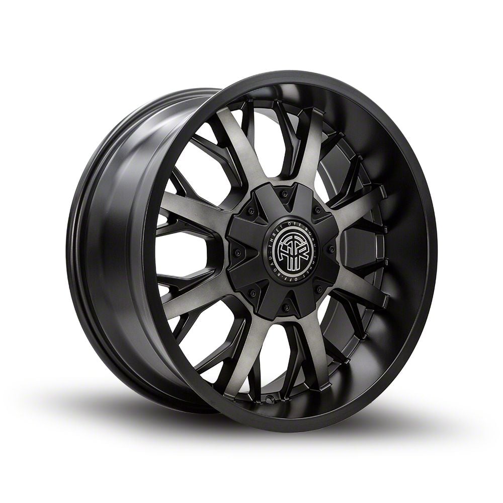 Thret Offroad F-350 Super Duty Vulcan Satin Black Dark Tint 8-Lug Wheel ...