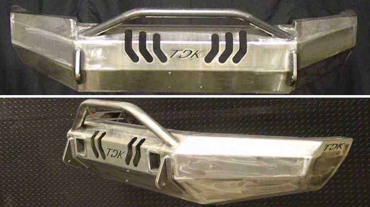 Throttle Down Kustoms F-350 Super Duty Push Bar Front Bumper; Bare ...