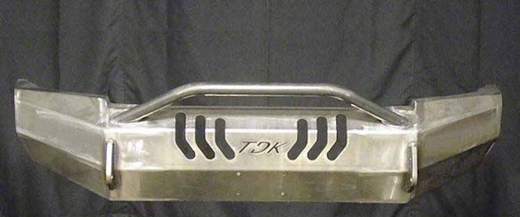 Throttle Down Kustoms Silverado 2500 Push Bar Front Bumper; Bare Metal ...