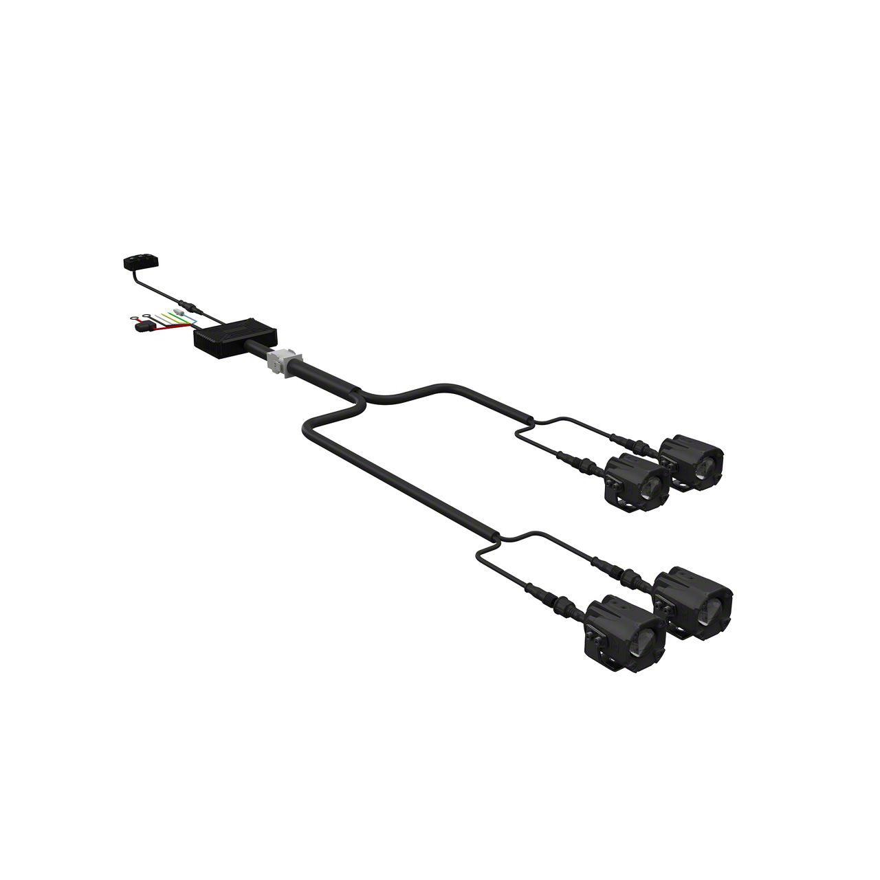 Tiny Monster RAM 2500 Concept Pro Mini Series 2-Inch Cube LED Pod Lights; Set of 4; Driving Beam ...