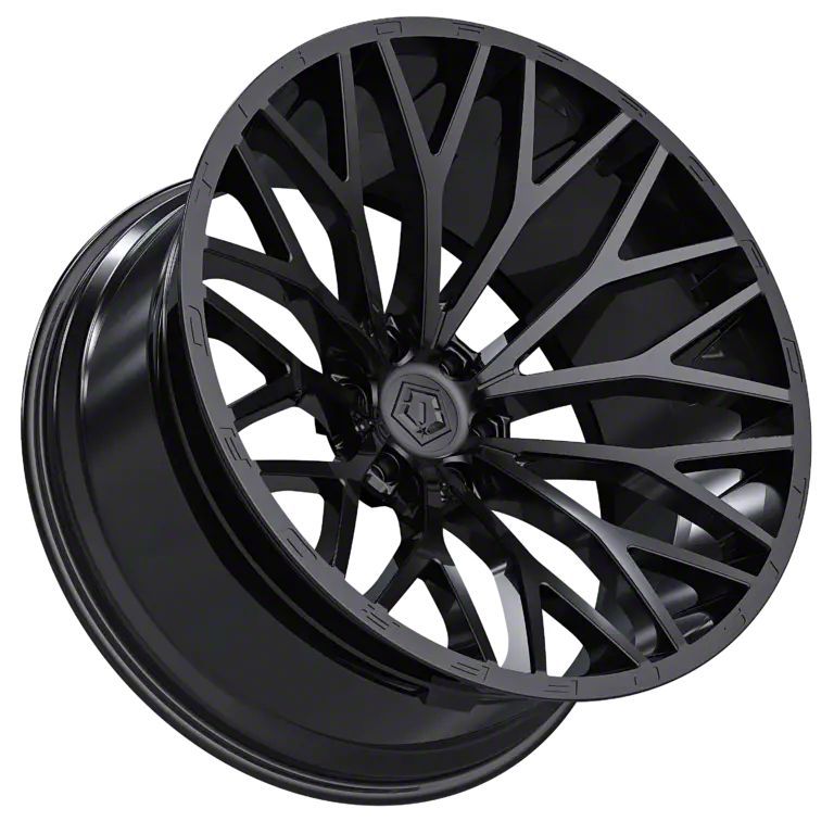 TIS RAM 1500 566 Gloss Black 8-Lug Wheel; 20x10; -24mm Offset A276640 ...