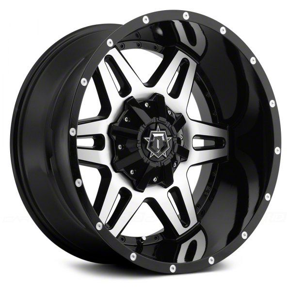 TIS Silverado 1500 538MB Gloss Black Machined 6-Lug Wheel; 17x9; -12mm ...
