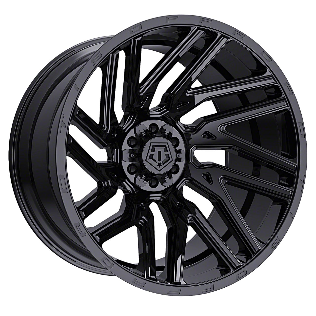 TIS F-150 554 Gloss Black 6-Lug Wheel; 22x10; -19mm Offset A273209 (15 ...