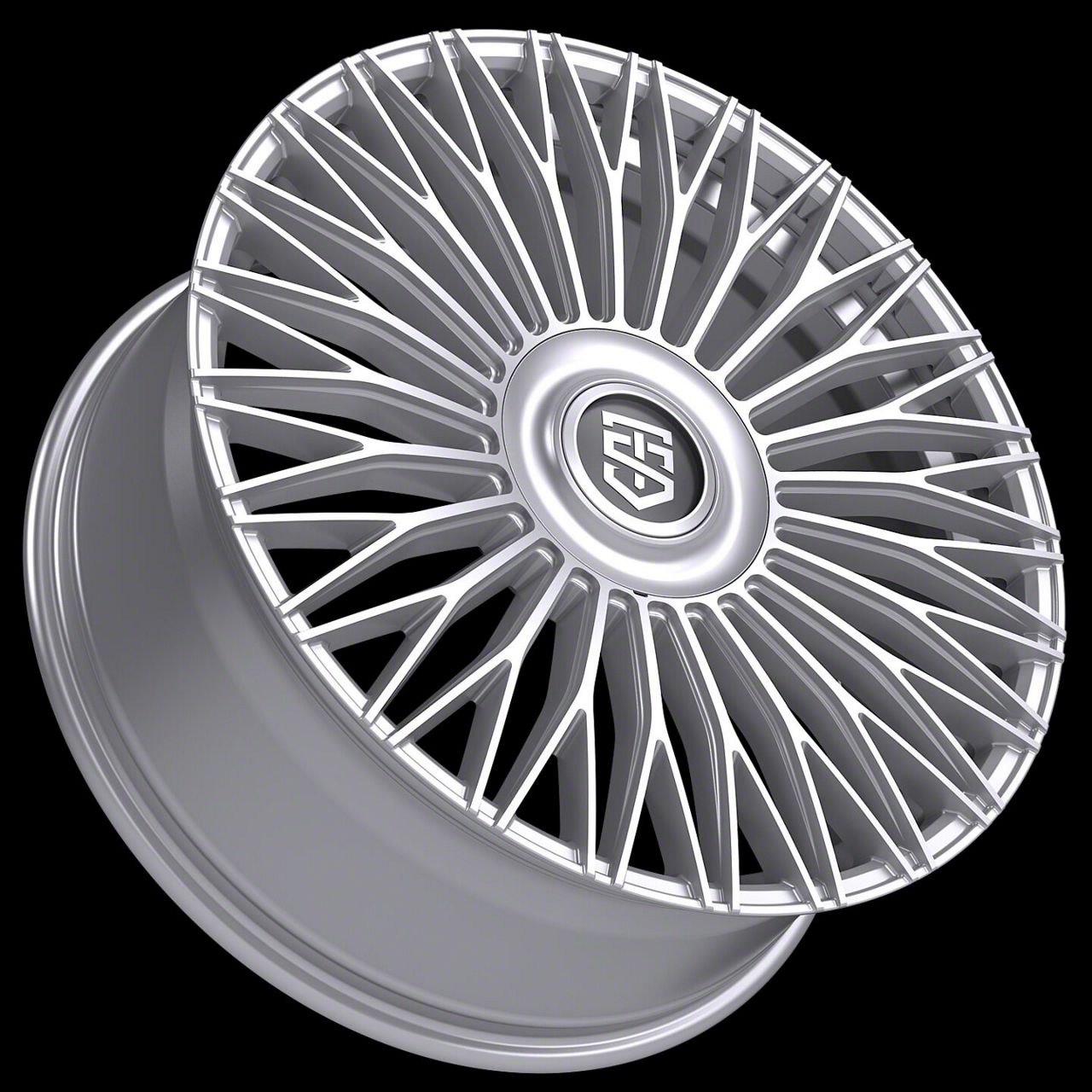 TIS Motorsports Tahoe 507 Gloss Silver 6-Lug Wheel; 24x10; 24mm Offset ...