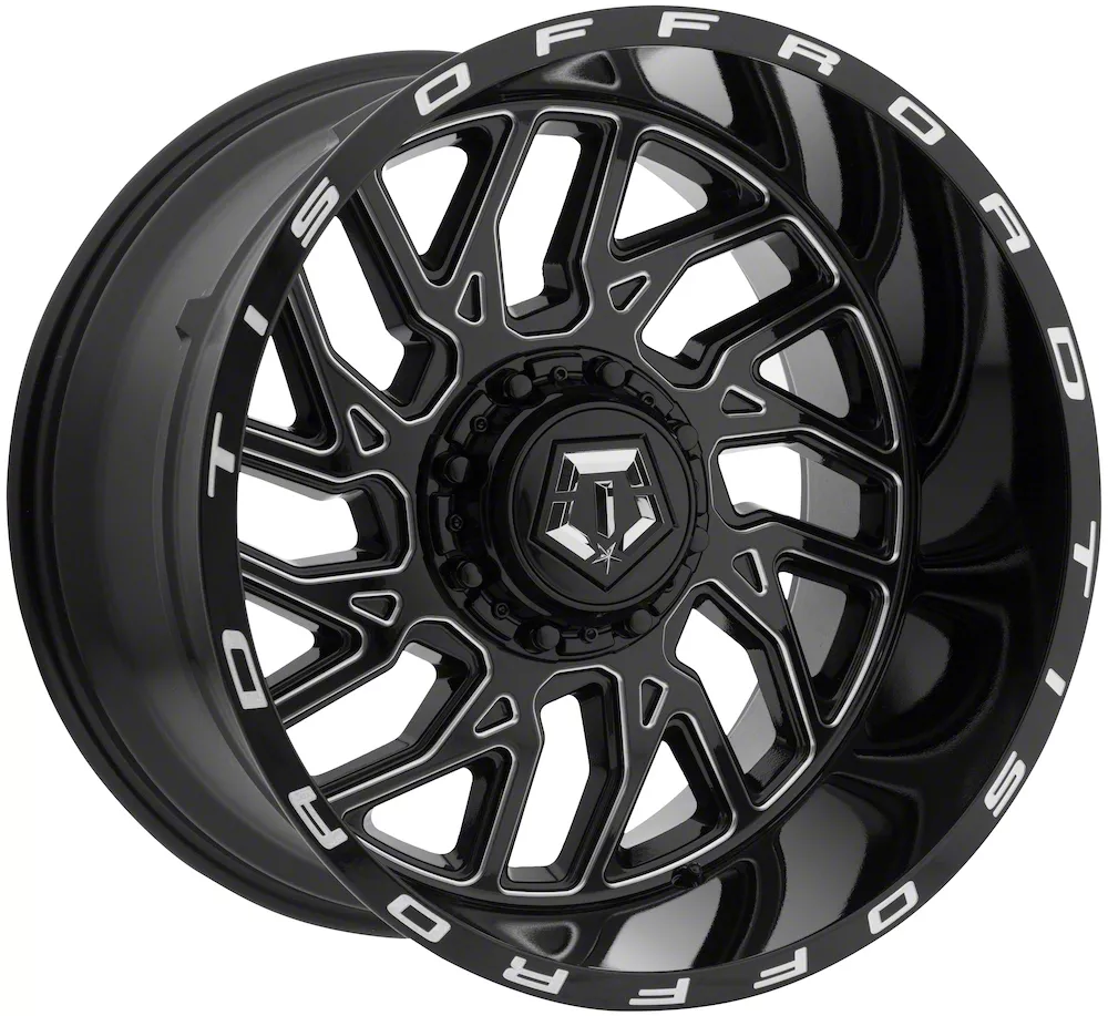 TIS RAM 1500 544BM Gloss Black Milled 6-Lug Wheel; 20x9; 18mm Offset ...