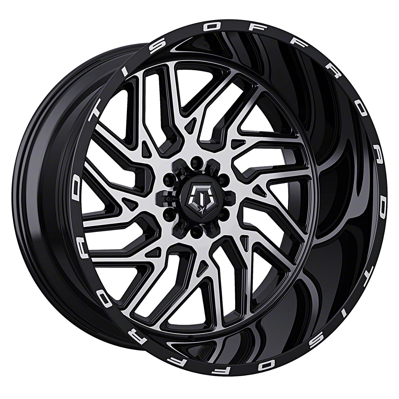 TIS Ranger 544 Gloss Black 6-Lug Wheel; 22x12; -44mm Offset A273165 (24 ...