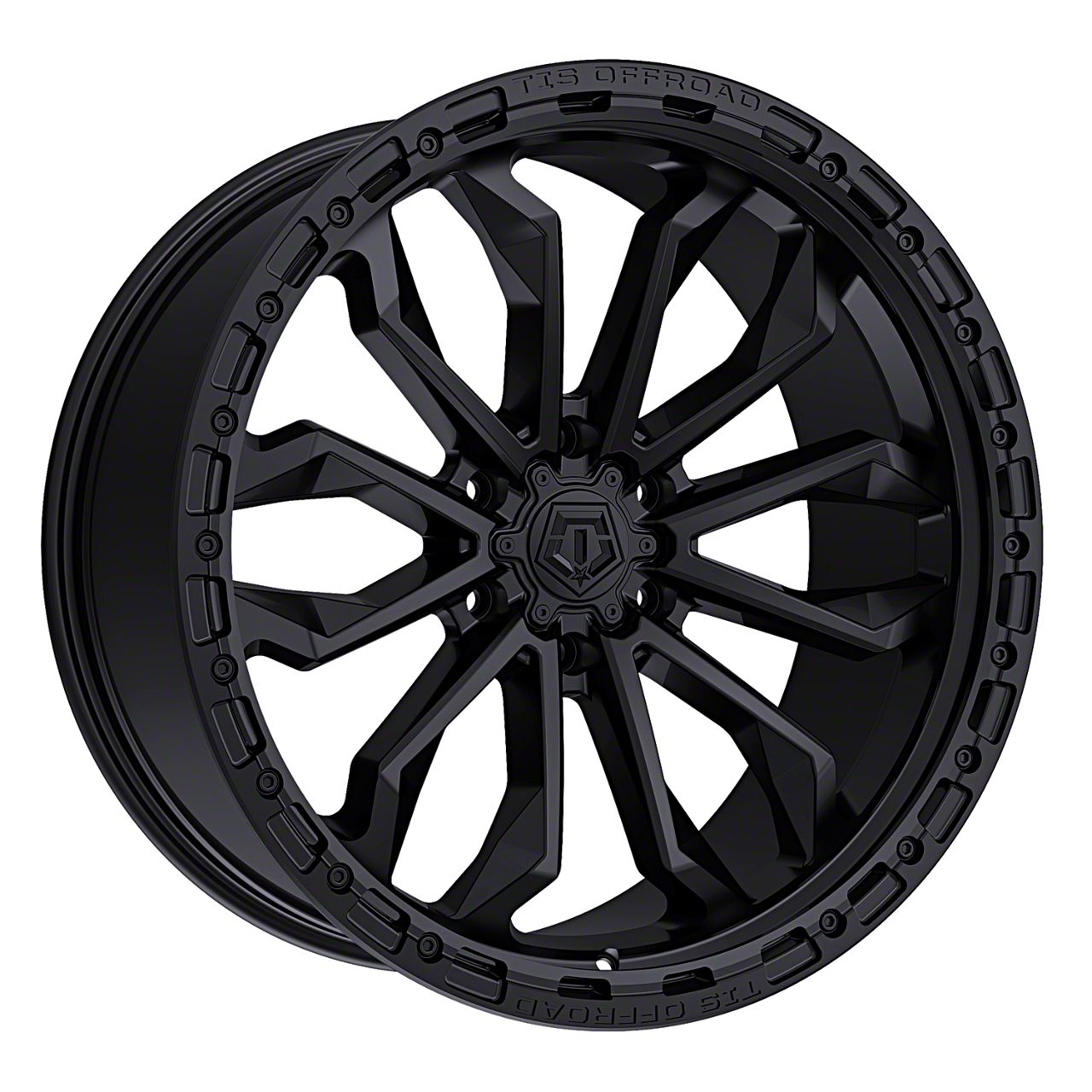 TIS Ranger 556 Satin Black 6-Lug Wheel; 20x9; 0mm Offset A274334 (24-26 ...