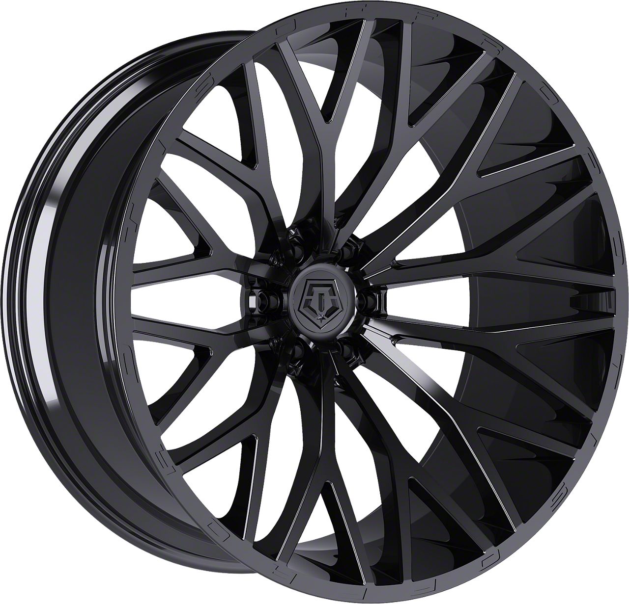 TIS Ranger 566 Gloss Black 6-Lug Wheel; 22x12; -44mm Offset A276655 (24 ...